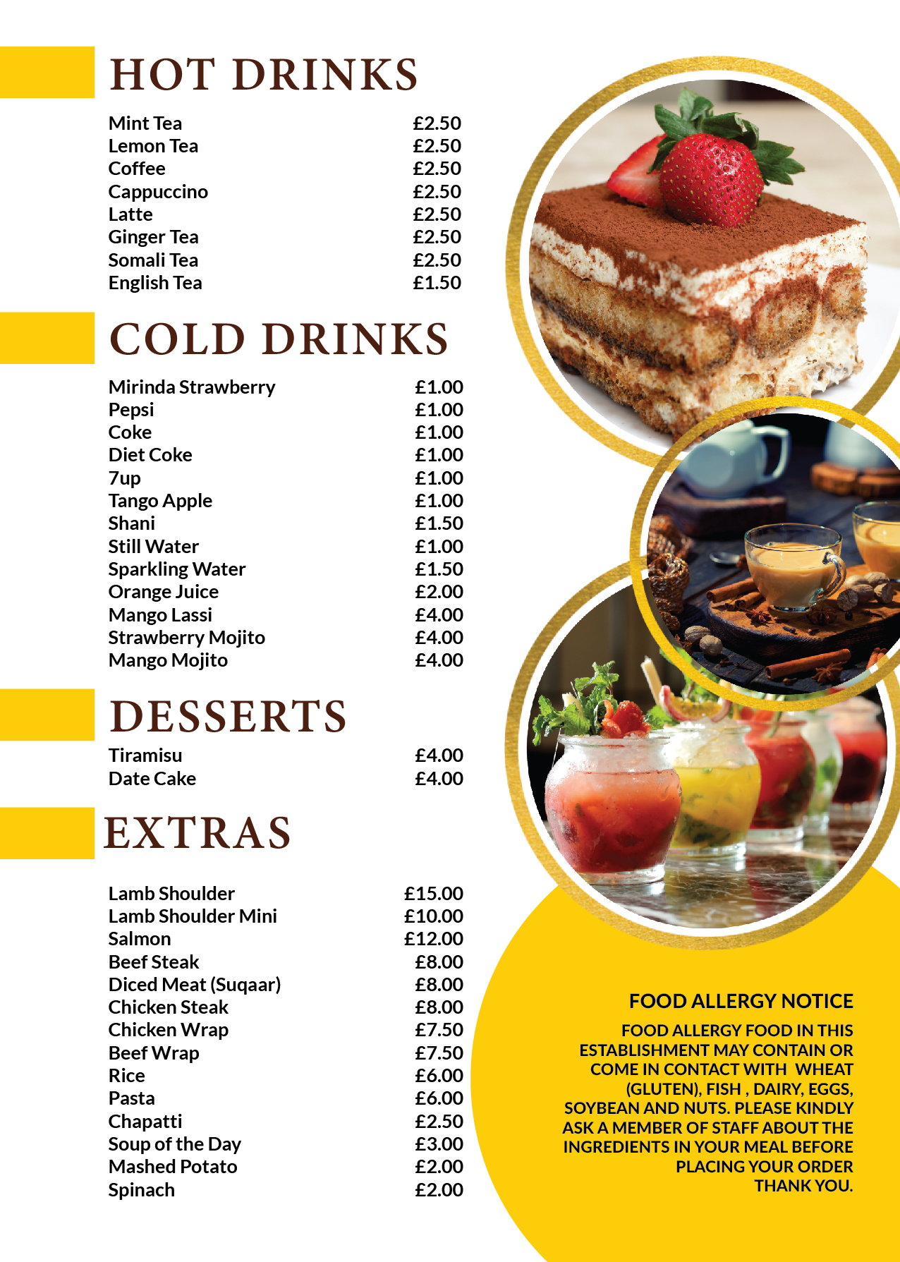 Our Menu | Kulan Restaurant